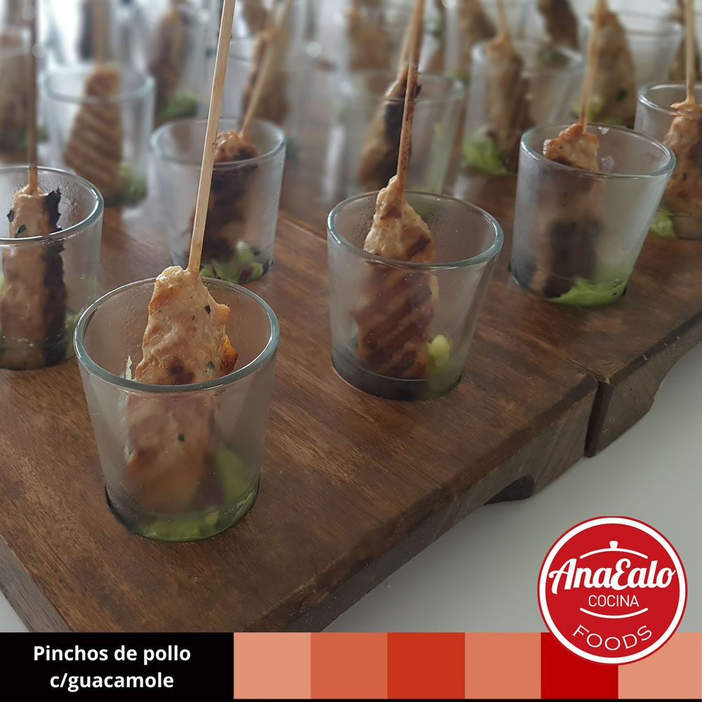 Pinchos pollo c/guacamole – ANA EALO COCINA
